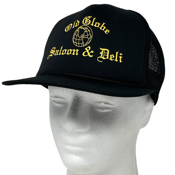 Vintage | Accessories | Vintage 9s Old Globe Saloon Deli Trucker Hat ...